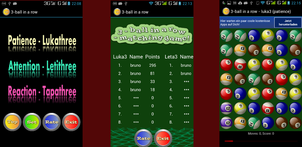 3-ball in a row, matching game:Amazon.com:Appstore for Android
