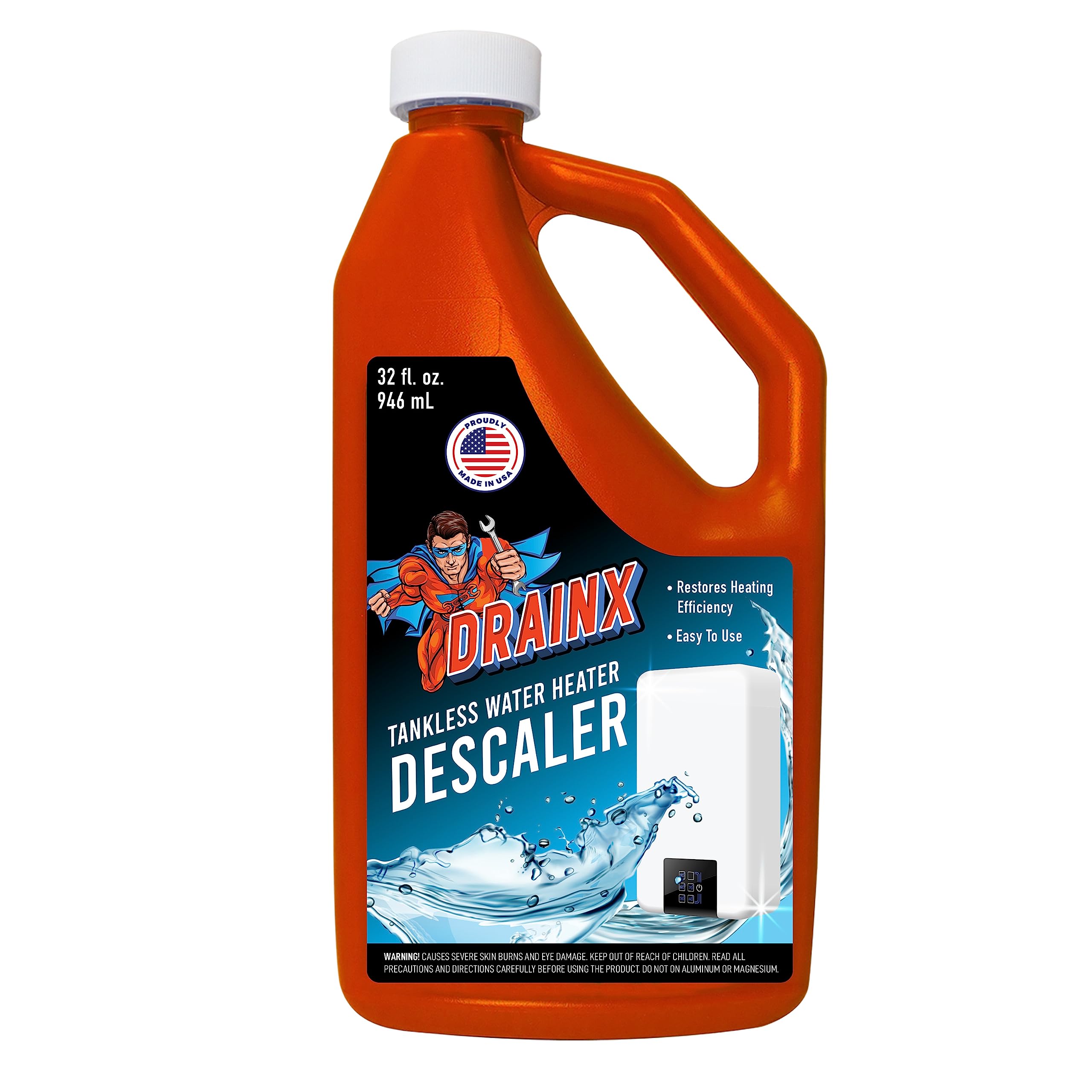 Snapklik.com : DrainX Tankless Water Heater Descaling Solution Highly ...