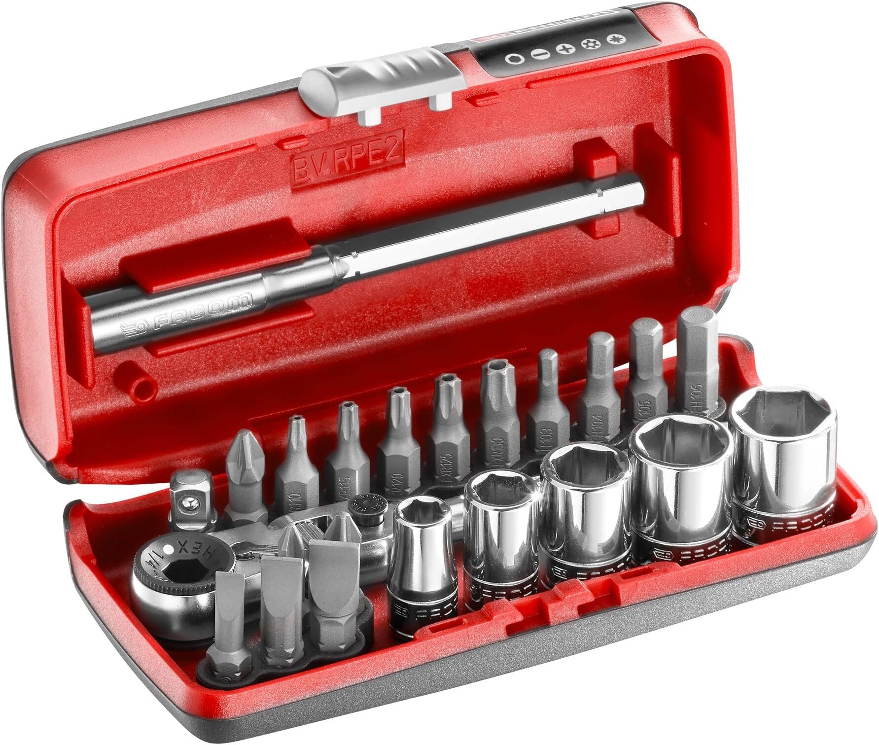 USAG U06060012 - 606 1/4" SK - Assortment with bits and reversible ...