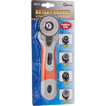 DAFA 45mm Soft Grip Rotary Cutter : Amazon.co.uk: Home & Kitchen