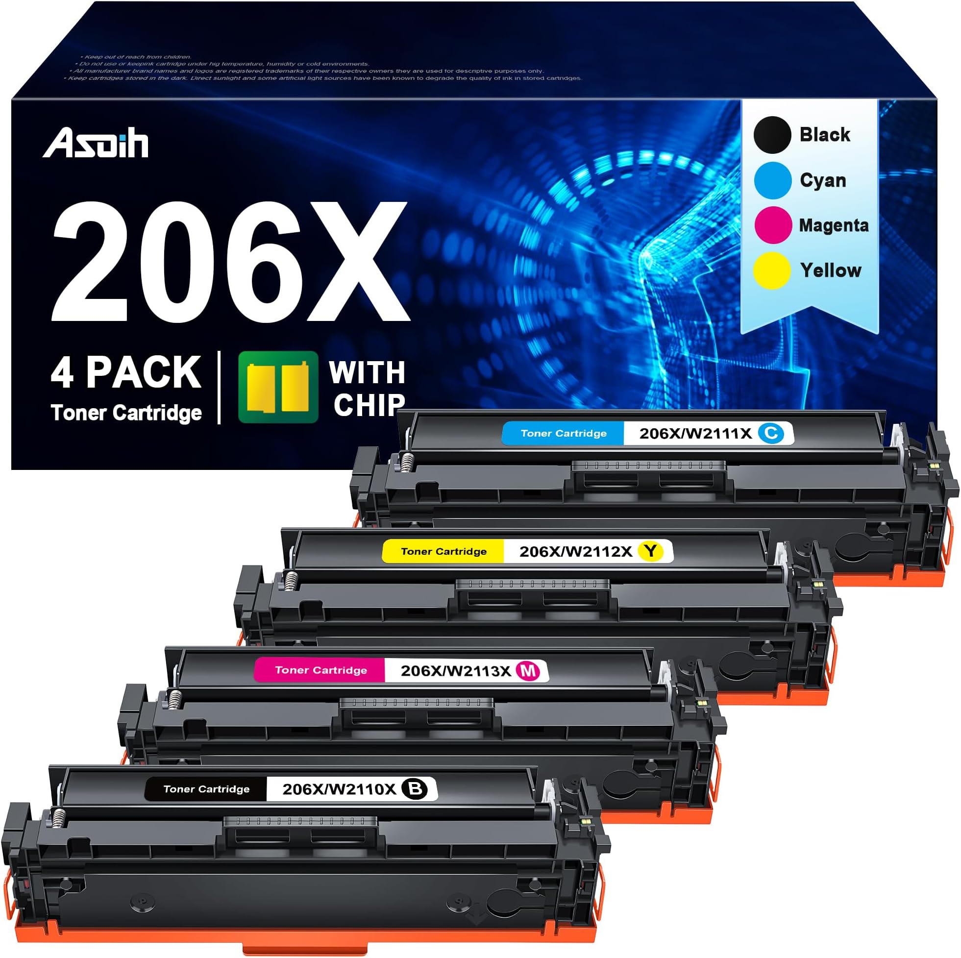 Amazon.com: 218A Black Toner Cartridges: 3301fdw Toner Replacement for ...