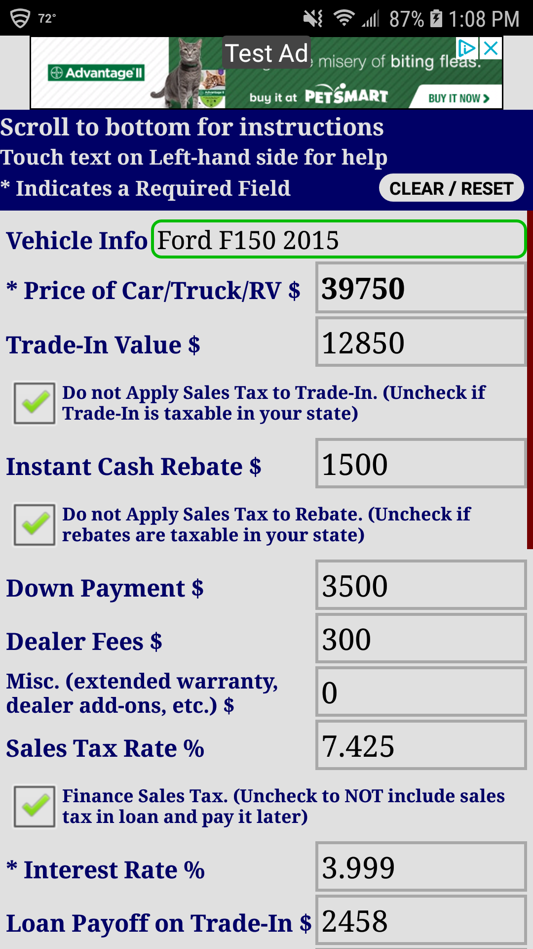 Auto Car Truck RV Loan Payment Calculator FREE - App on Amazon Appstore