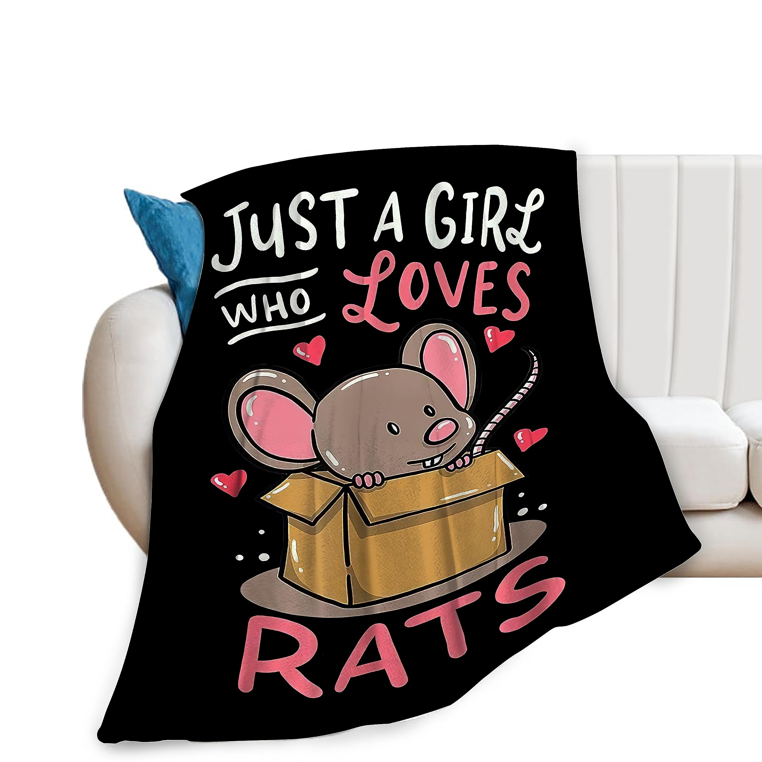 Amazon.com: Mouse Rat Blanket Super Cozy Soft Mouse Rat Animal Stuff ...