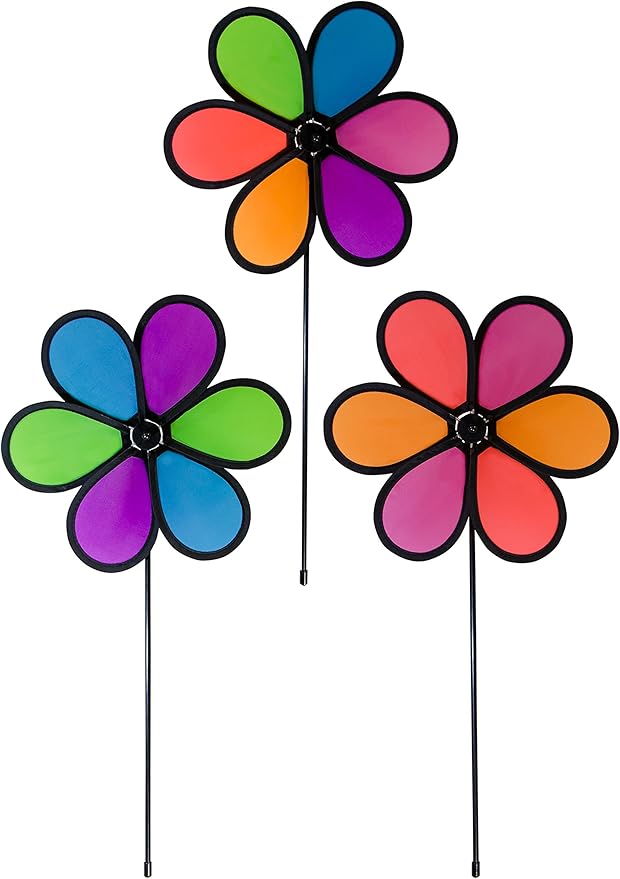 Amazon.com: In the Breeze 6-Petal Flower Spinner, 10-Inch Neon Fusion ...