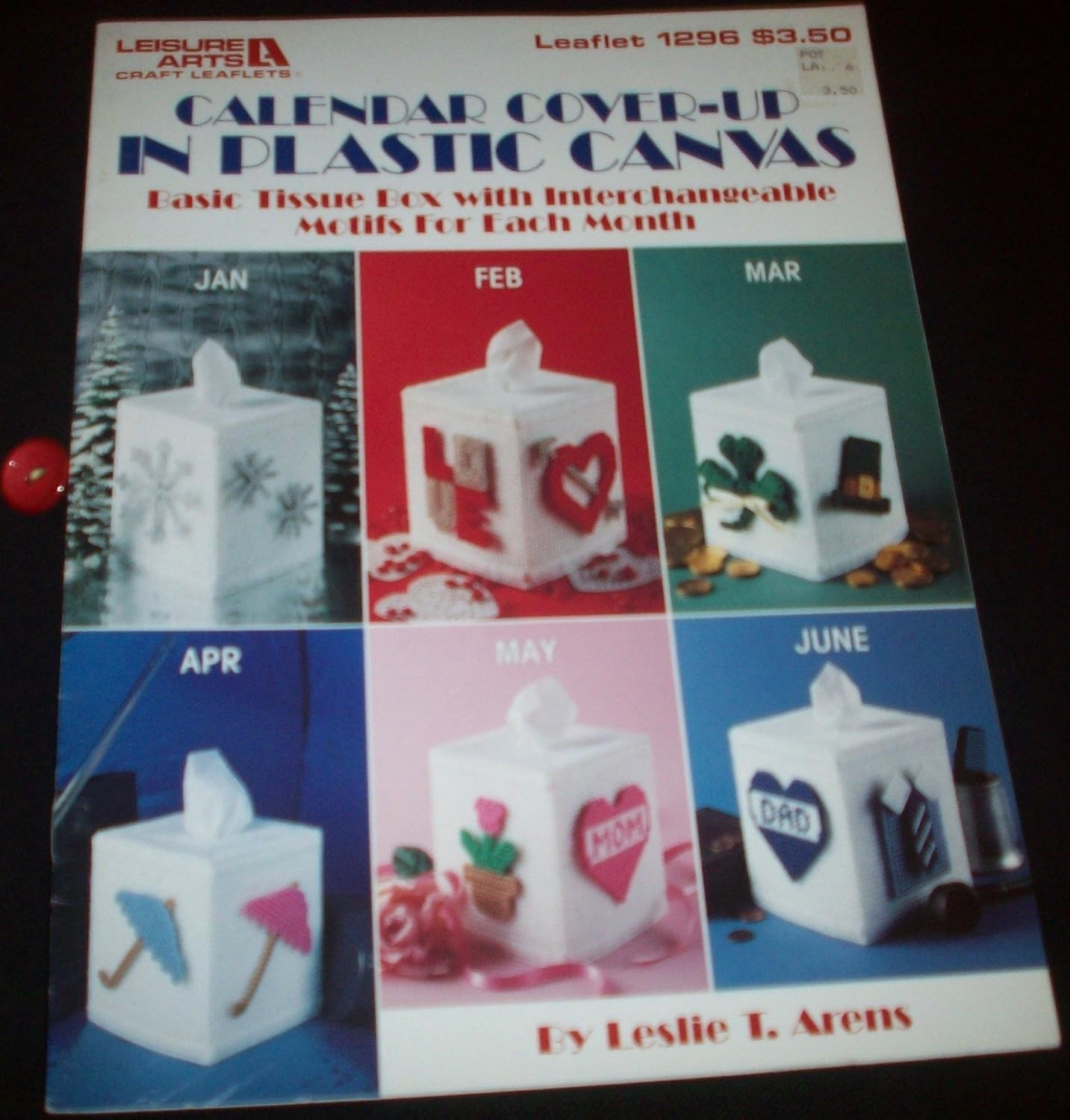 Calendar Cover-up in Plastic Canvas (Leaflet #1296): Leslie T. Arens ...