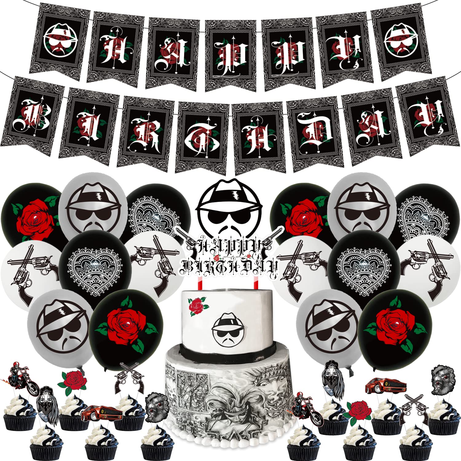 Cholo Party Decorations Lowrider Party Decorations Cholo Theme Party ...