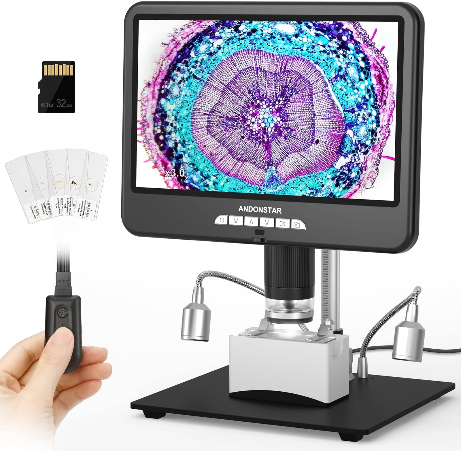 Amazon.com : Andonstar 10.1 Inch HDMI Digital Microscope AD207S-10 ...