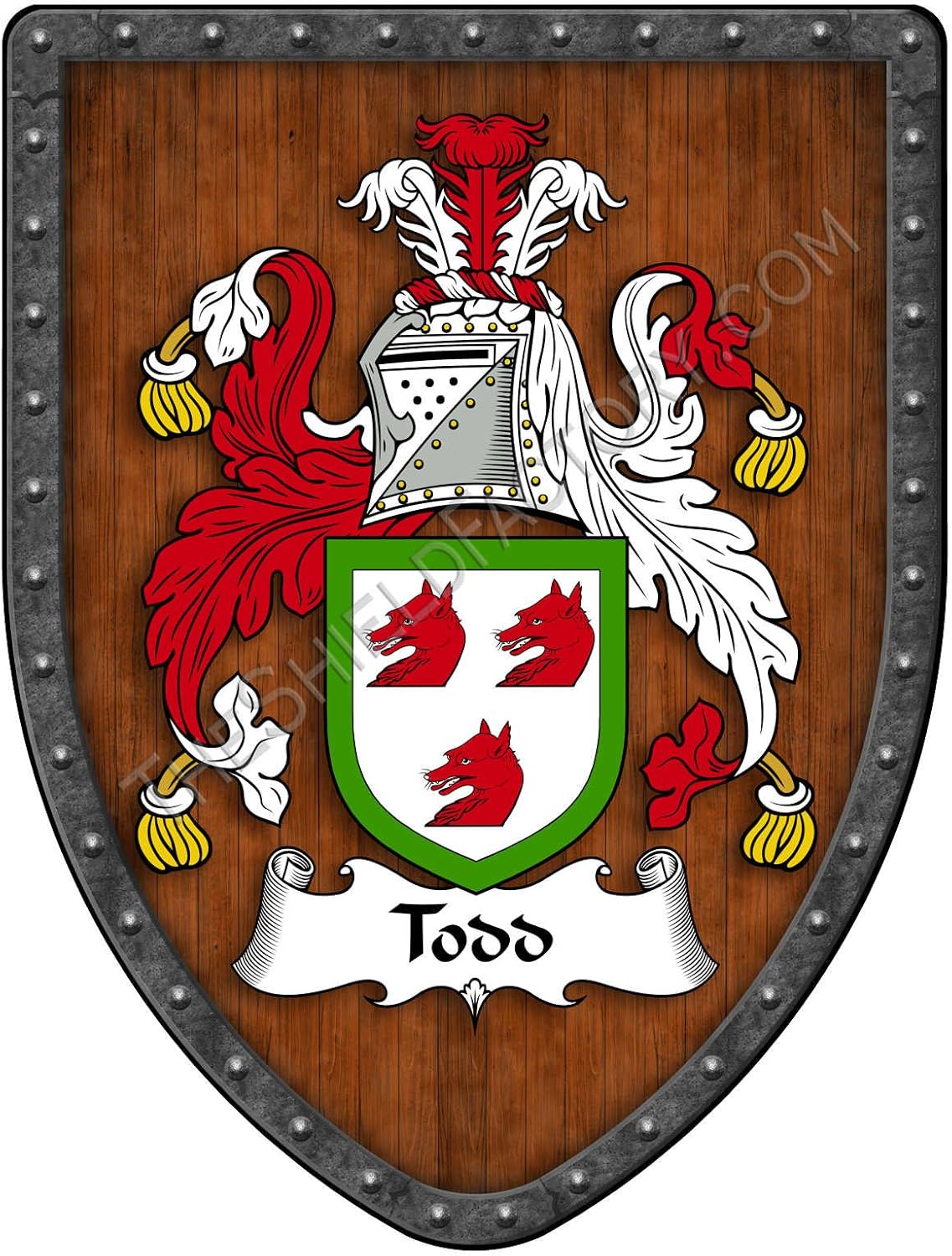 Amazon.com: Todd Family Crest Custom Coat of Arms, Family Ancestry and ...