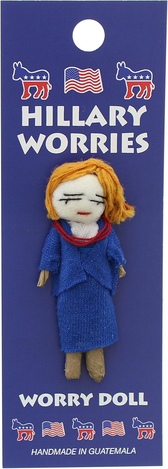 Amazon.com: New World Artisans Hillary Clinton - Personal Worry Doll ...