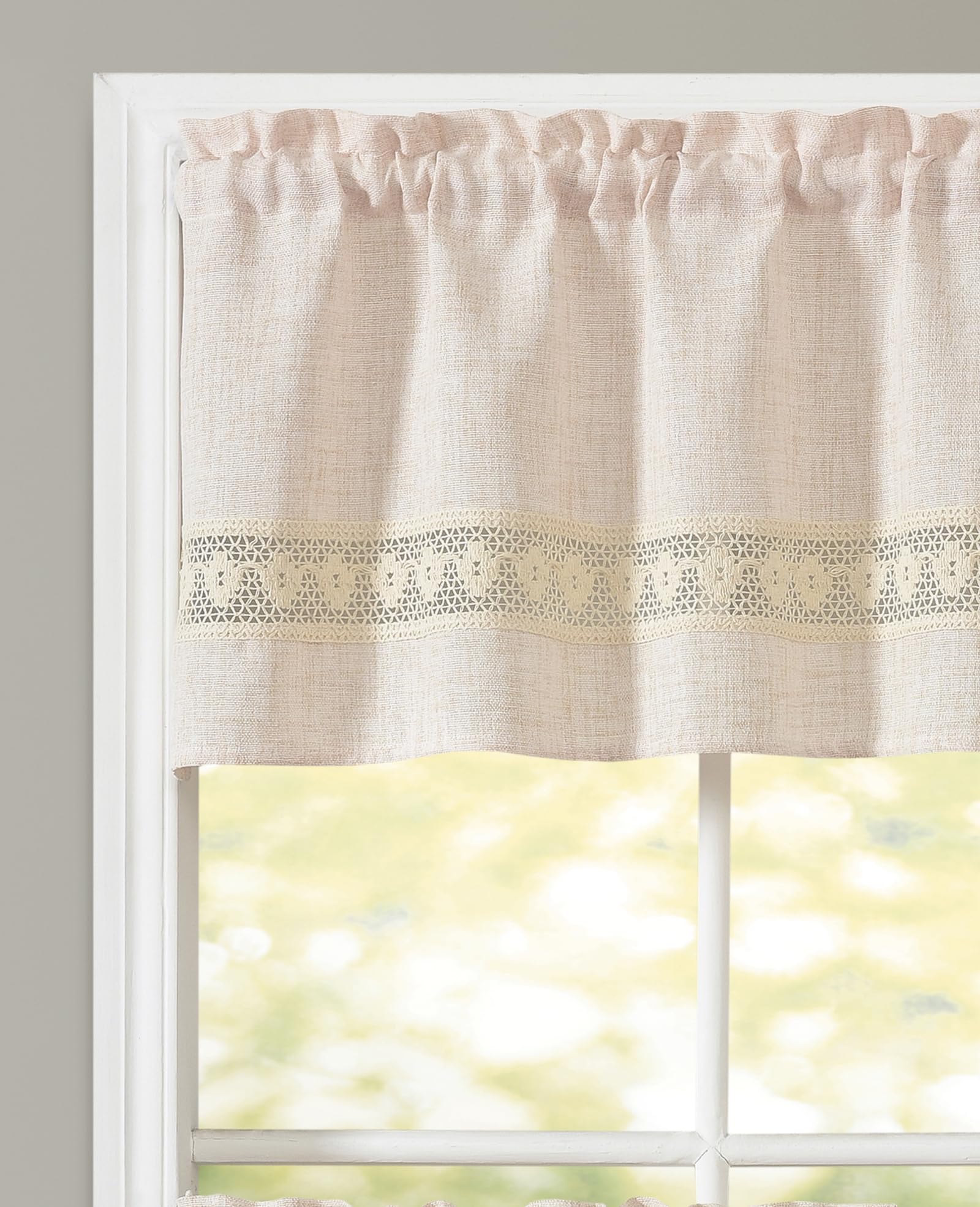 Amazon.com: GOHD Yesterday Again Straight Valance with Hollow Crochet ...