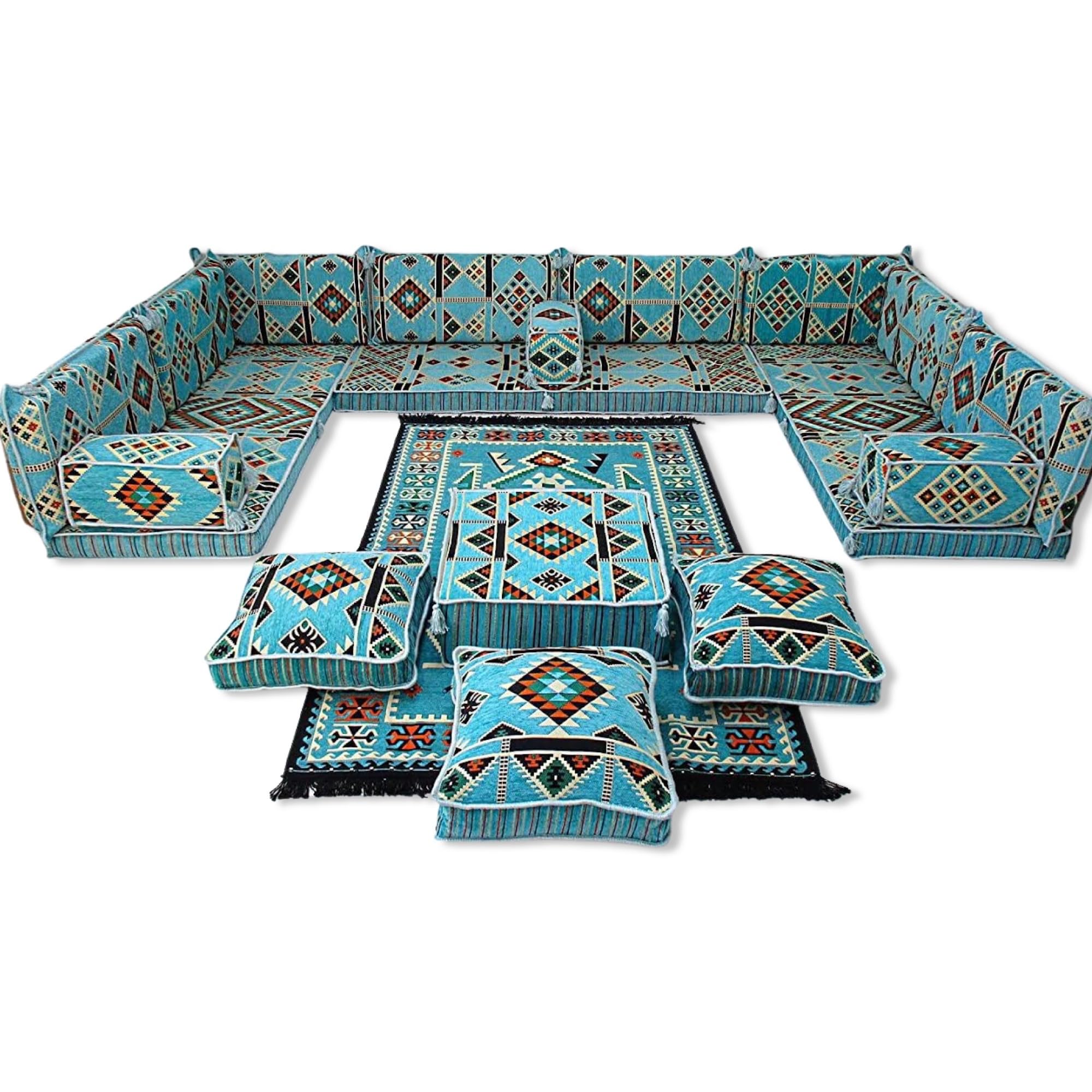 U Shaped Arabic Majlis Sofa For Living Room Arabic Majlis | Desertcart ...