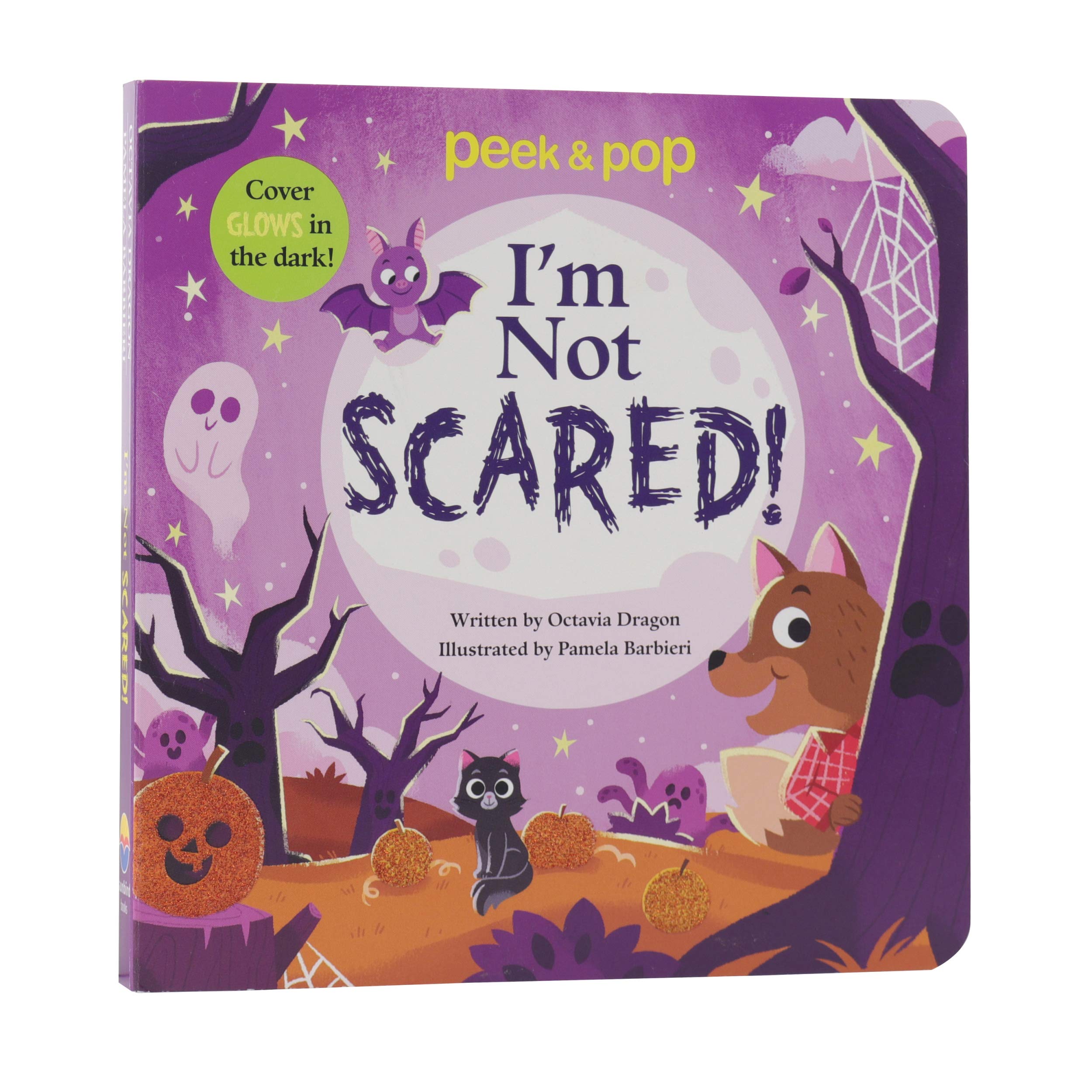 I'm Not Scared Peek & Pop Up Halloween Book - Cover Glows in the Dark ...