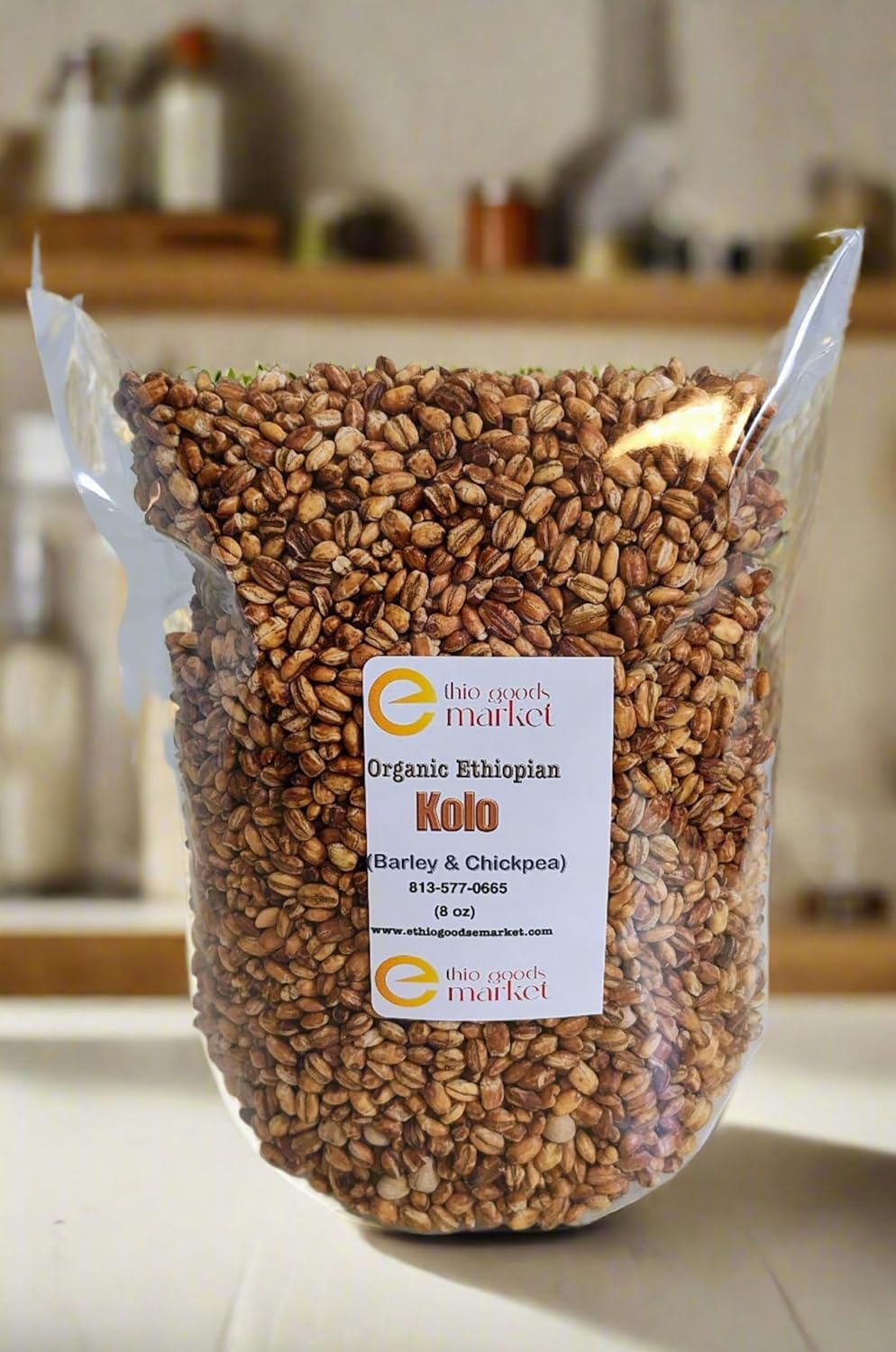 Amazon.com: Ethiopian Organic Roasted Barley and Chickpea (Kolo) 16 oz ...