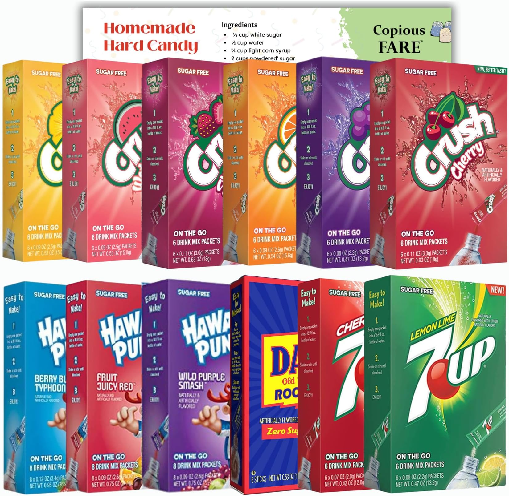 Amazon.com: 7-UP Powder Drink Mix – Sugar Free & Delicious (Cherry, 72 ...