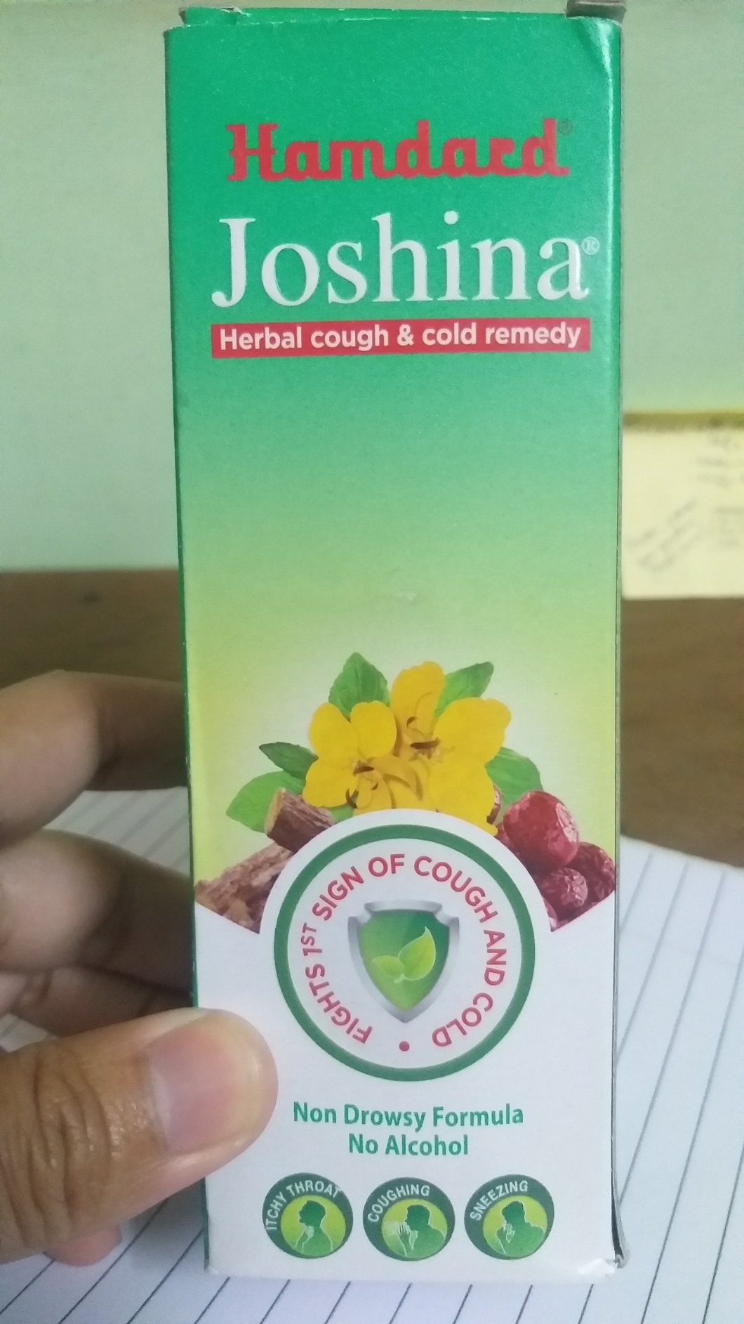 Buy Hamdard Joshina Herbal Cough and Cold Remedy | 200 ml | Pack of 2 ...
