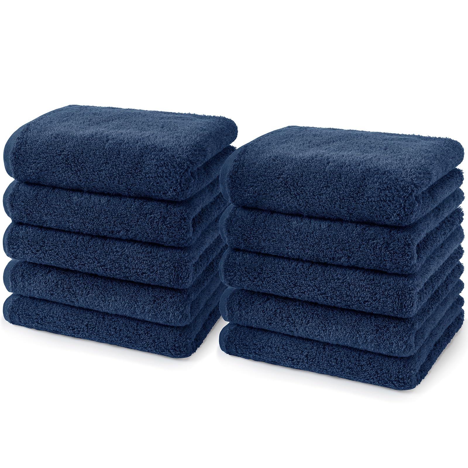 Amazon｜AIFY フェイスタオル 10枚セット 綿100% 薄手 無撚糸フェイスタオル ふわふわ 肌触りが良い 瞬間吸水 毛落ちしにくい JISの脱毛率基準値0.2%の約66分の1 ...