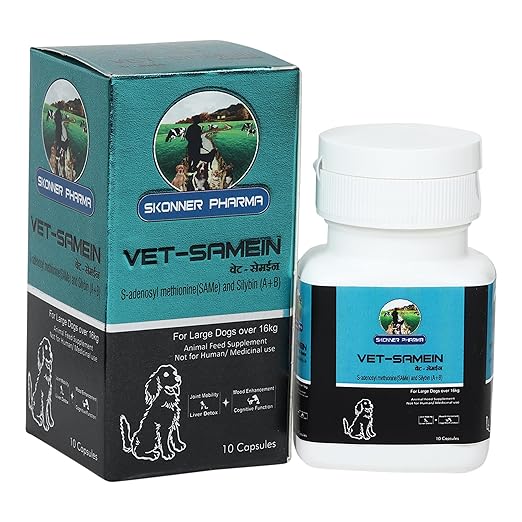 SKONNER PHARMA Vet-SAMEIN Dog Multivitamin Capsules Dog Supplement 10 ...
