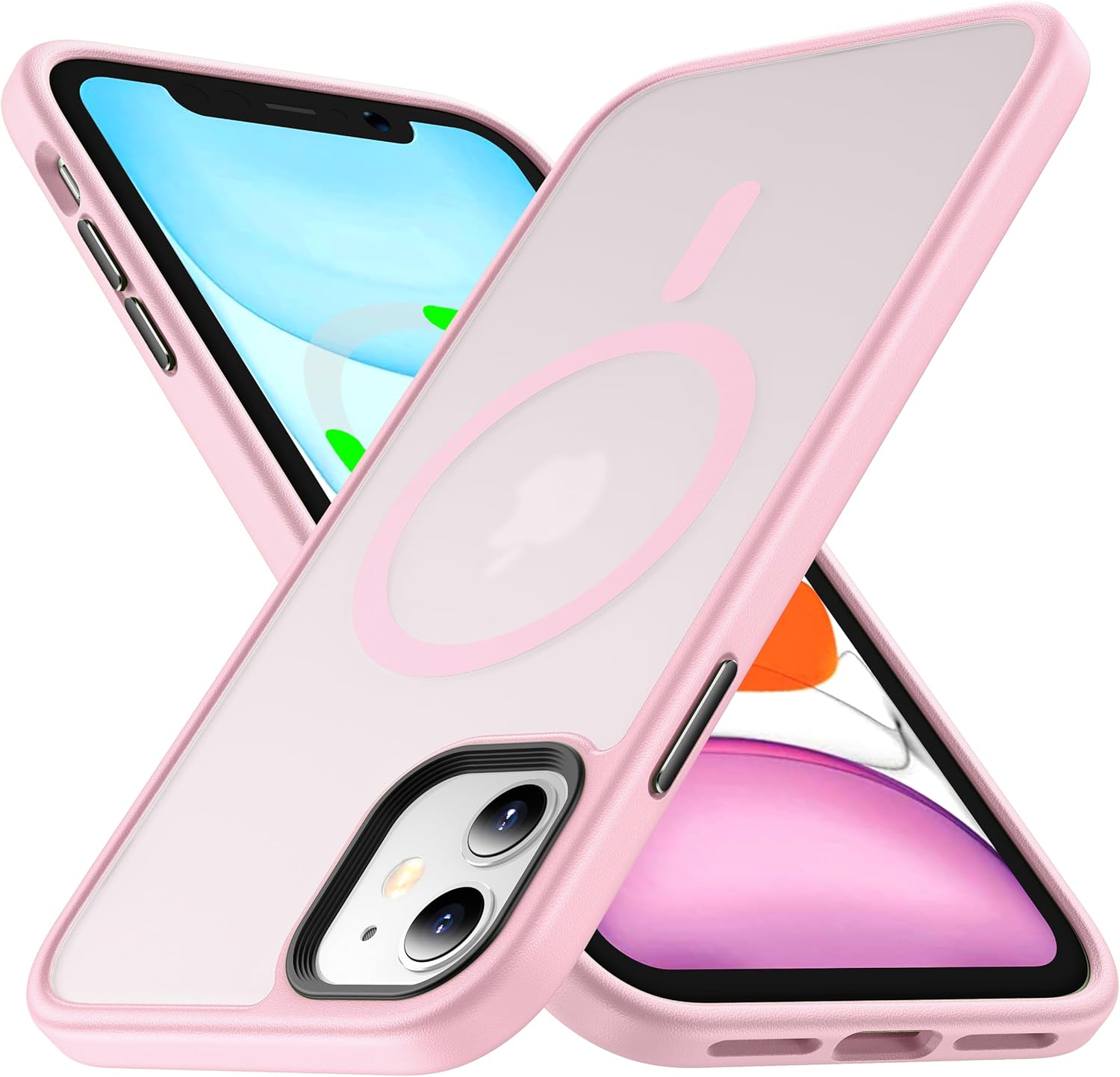 Amazon.com: FNDMIL [NO.1 Magnetic for iPhone 11 Case with Mag-Safe [Silicone Edge with Non-Slip ...