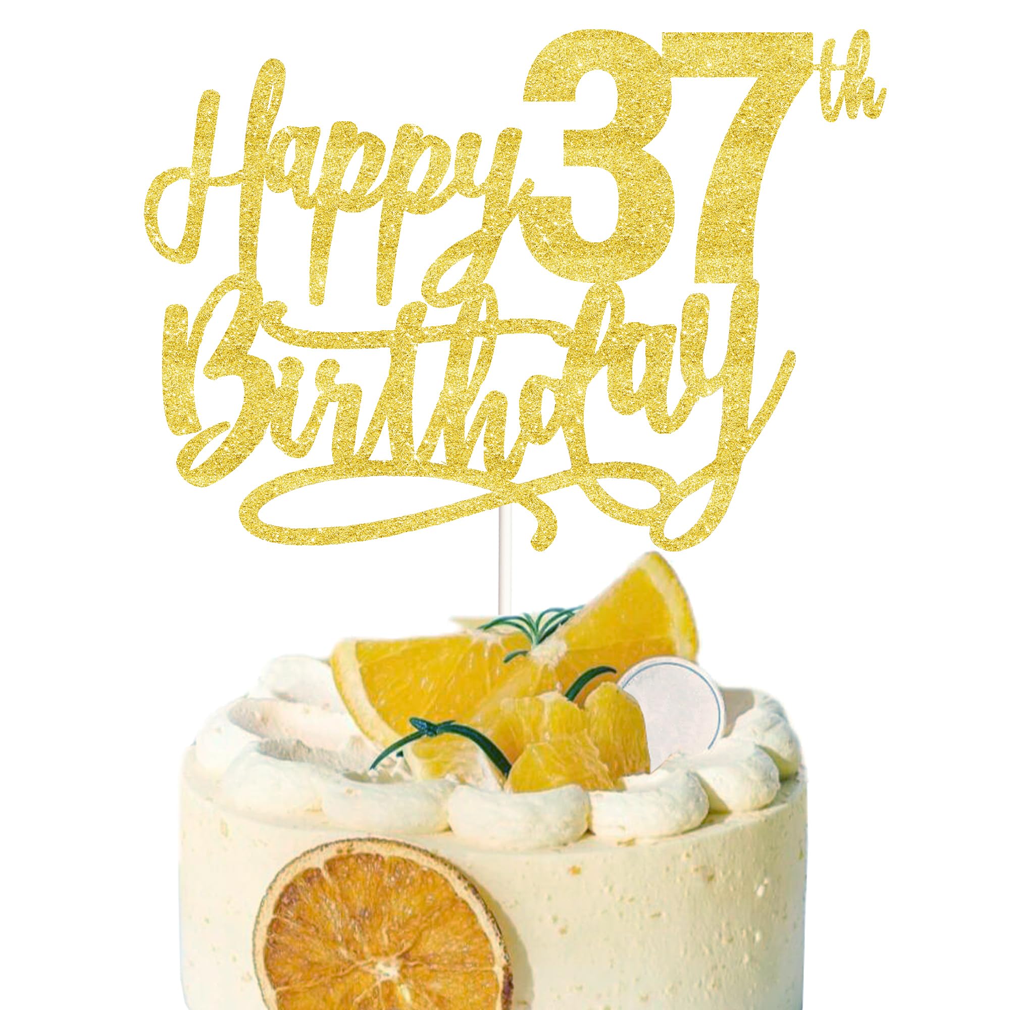 Snapklik.com : 37 Birthday Cake Toppers, 37th Birthday Decorations ...