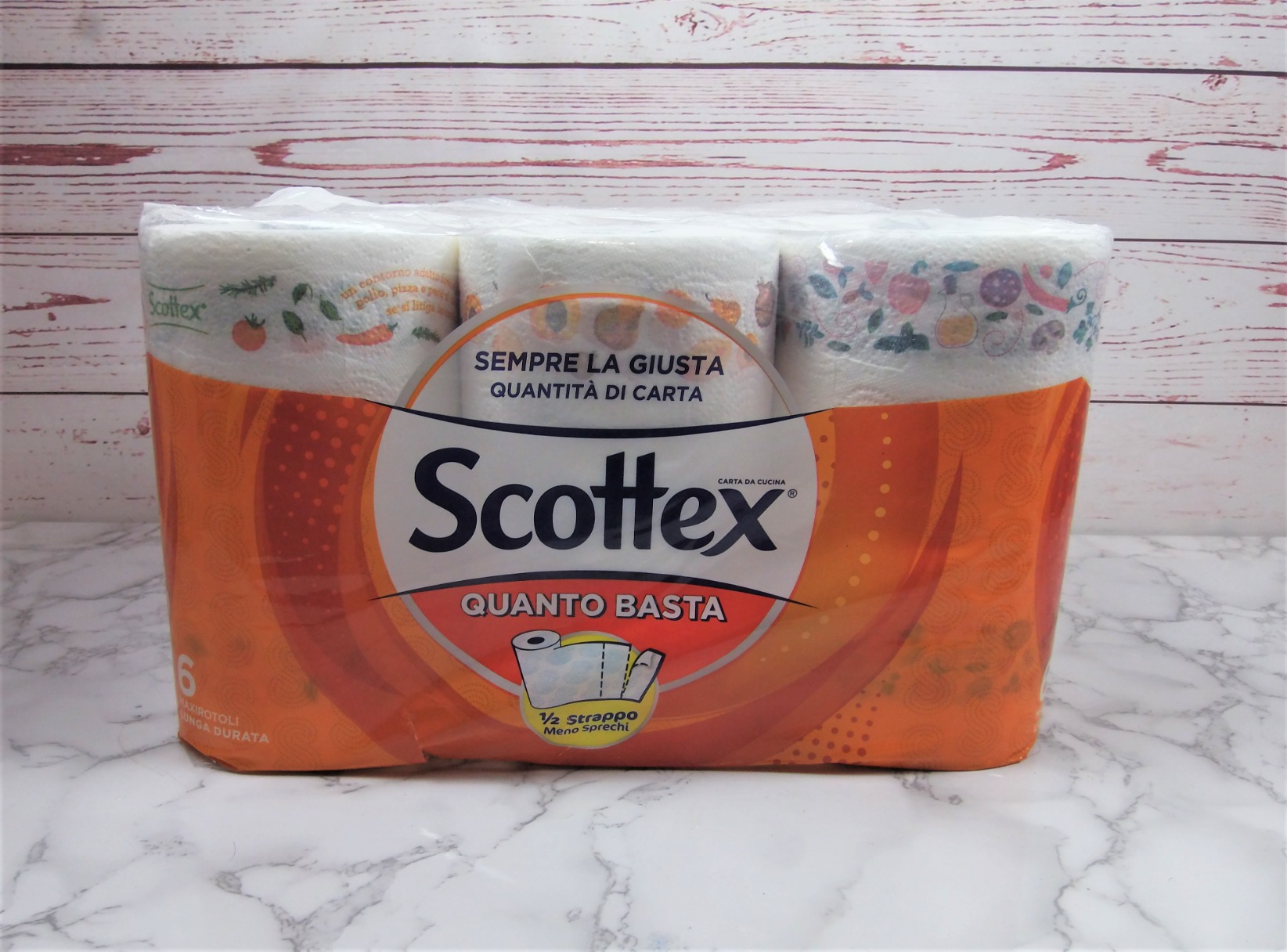 Scottex Quanto Basta, Carta Cucina Opzione Mezzo Strappo, Confezione da ...