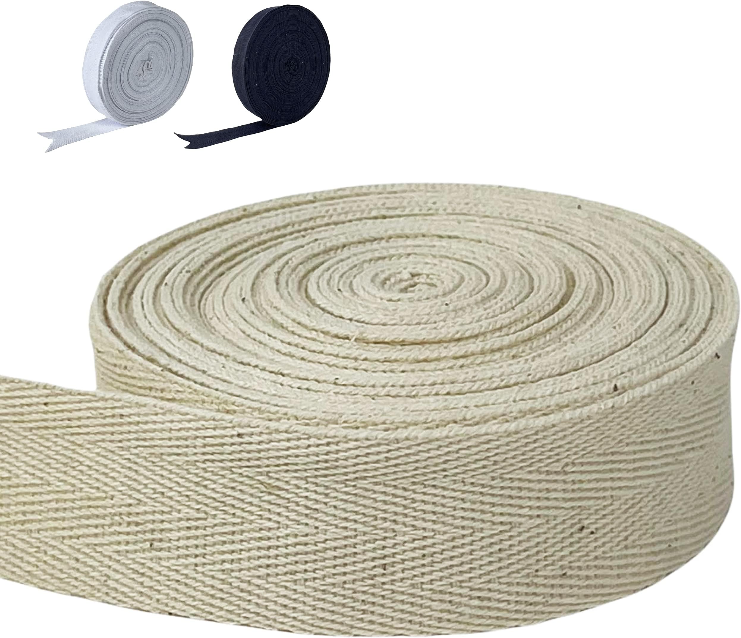 Amazon.com: RAWMAT Twill Tape for Sewing 100% Cotton Webbing 2 Inch 5 ...