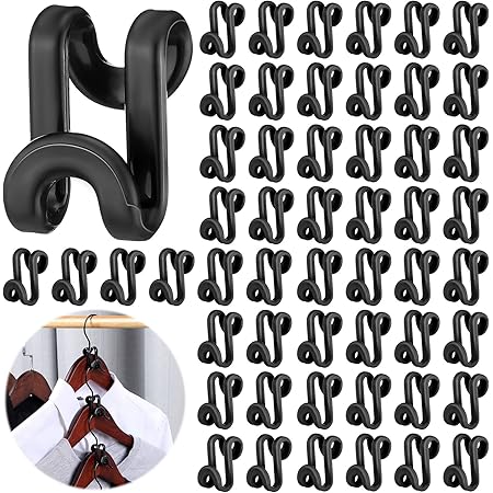 Amazon.com: 150 Pcs Triangles Clothes Hanger Connector Hooks Hanger ...
