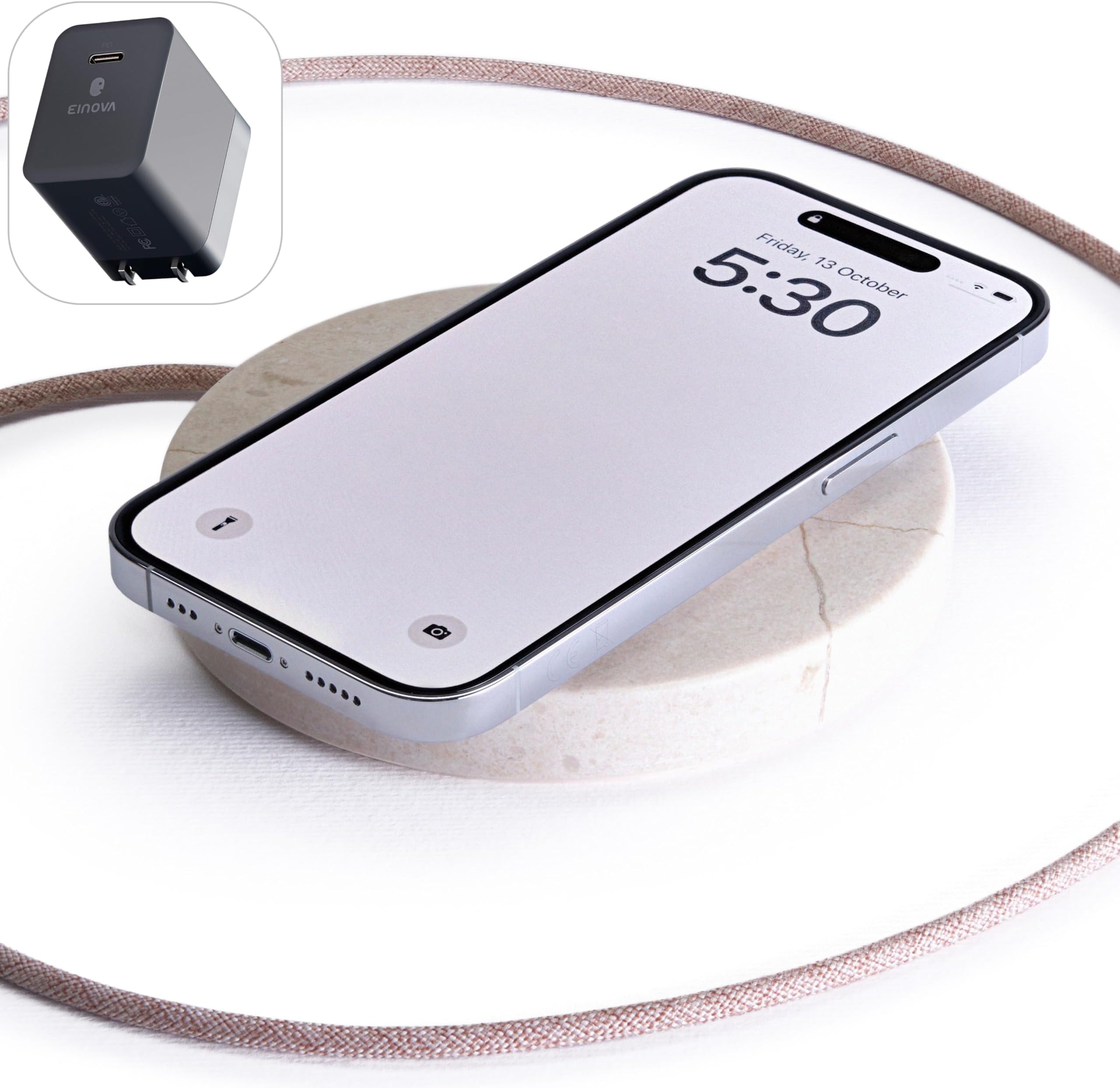 Amazon.com: Einova Classic Stone - Marble Wireless Charger Wireless ...