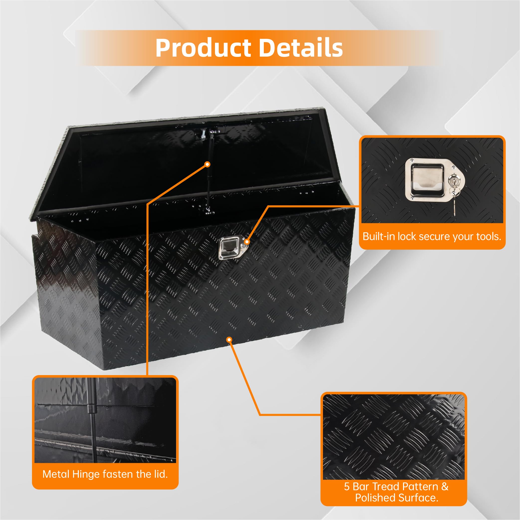 Snapklik.com : Higehio 49 Inch Trailer Tongue Box,Aluminum Truck Tool ...