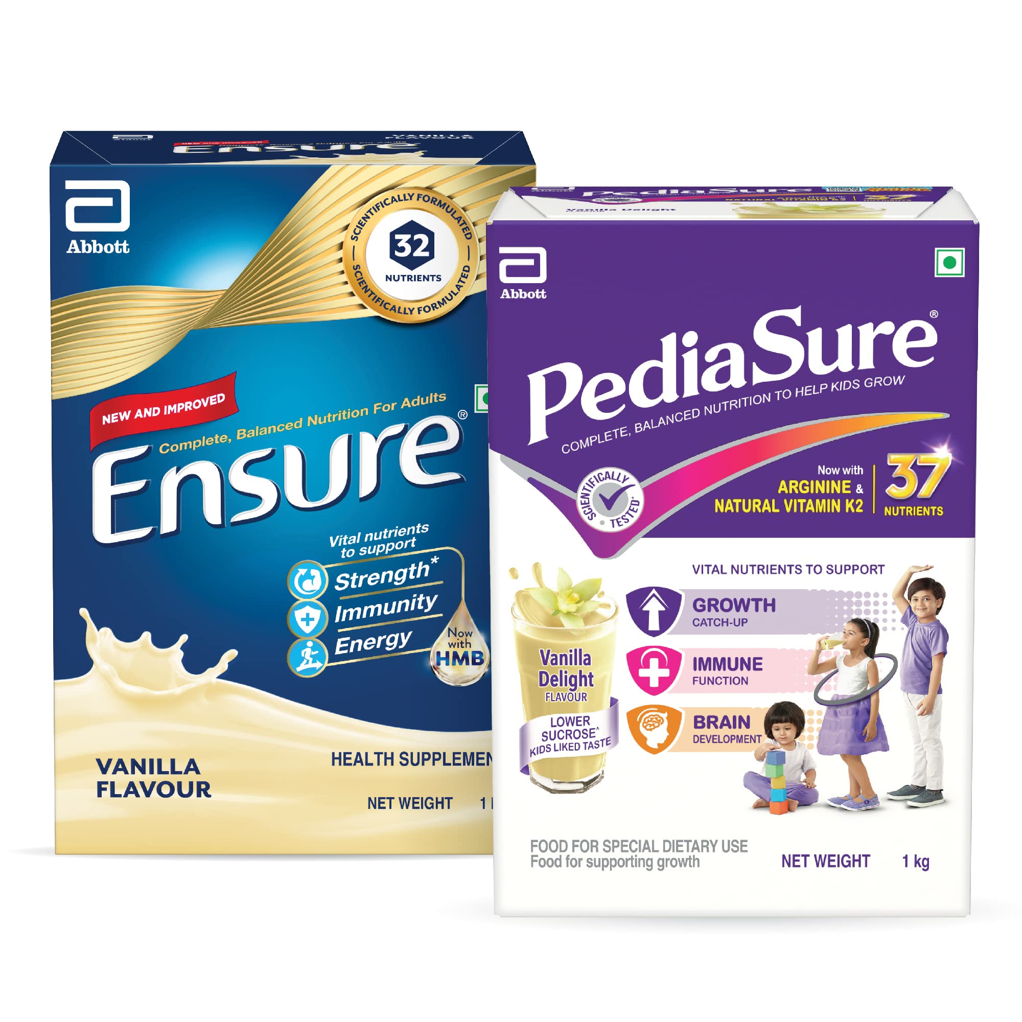 Ensure Vanilla 1kg And Pediasure Vanilla 1kg Health And Nutrition ...