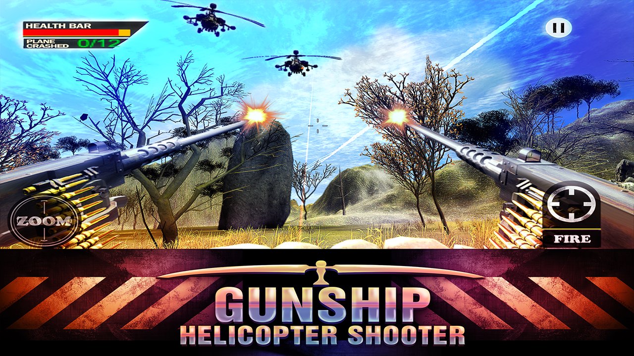 Gunship Helicopter Shooter Air Strike Battle Helicopter Combat Flight ...
