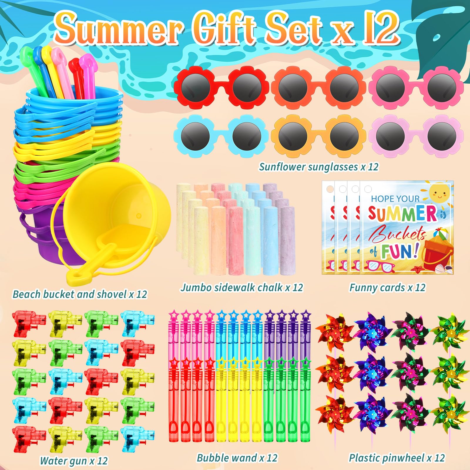 Snapklik.com : Chivao Beach Pool Party Favors Summer Pool Toy Gift Bulk ...