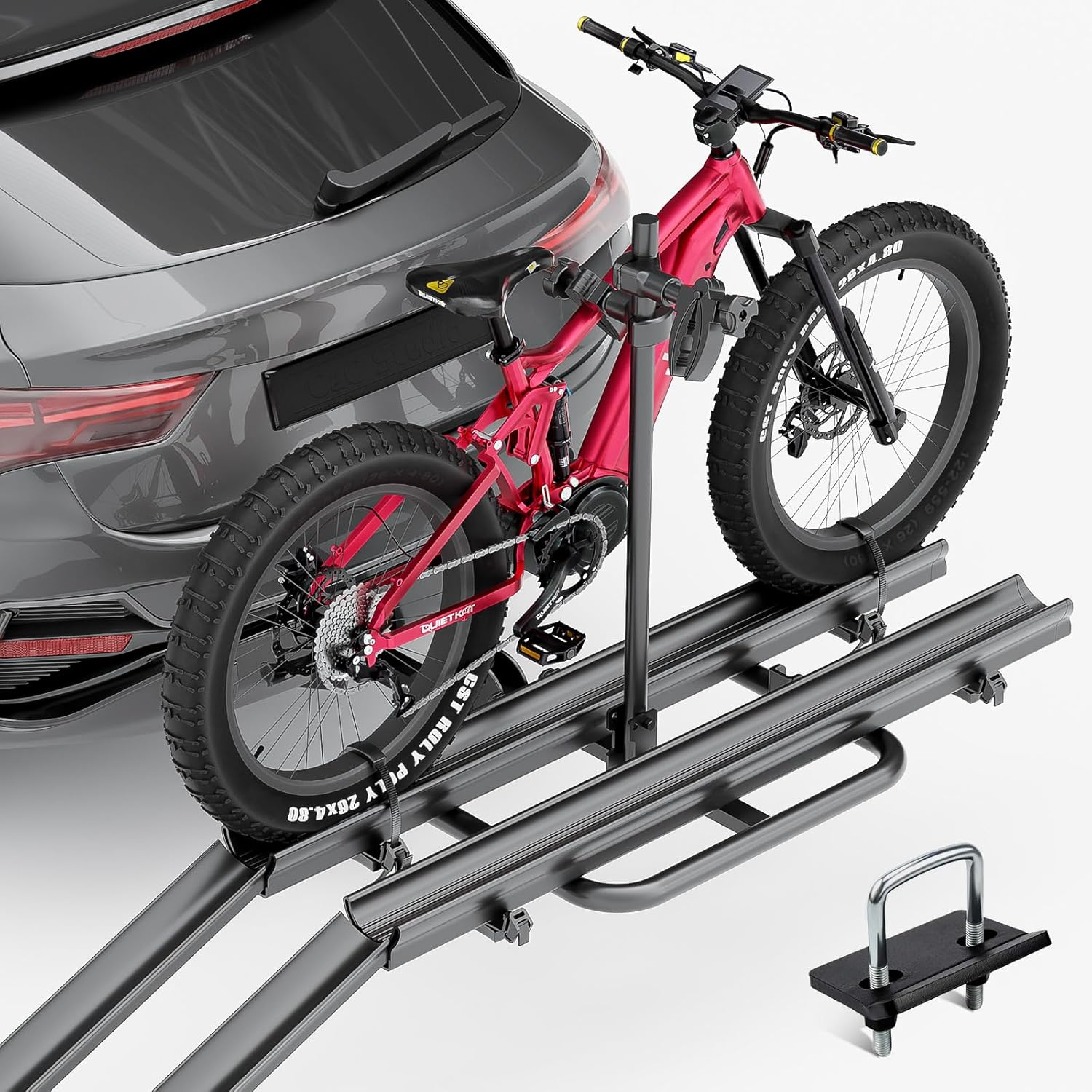 2 EBike Rack With Ramp, 2 Hitch Mounted Carrier Fat Nepal | Ubuy