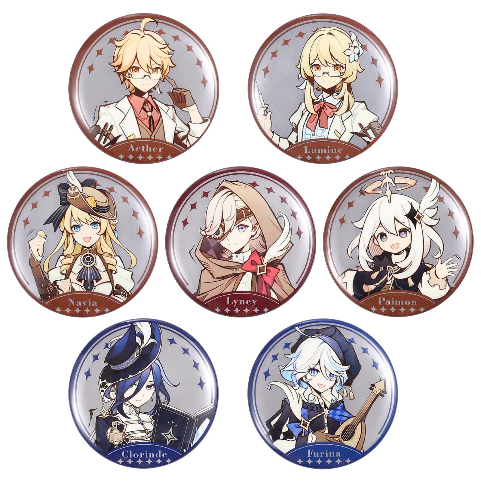 Genshin Impact Charakterabzeichen 58mm - Clorinde Story Quest - Furina ...