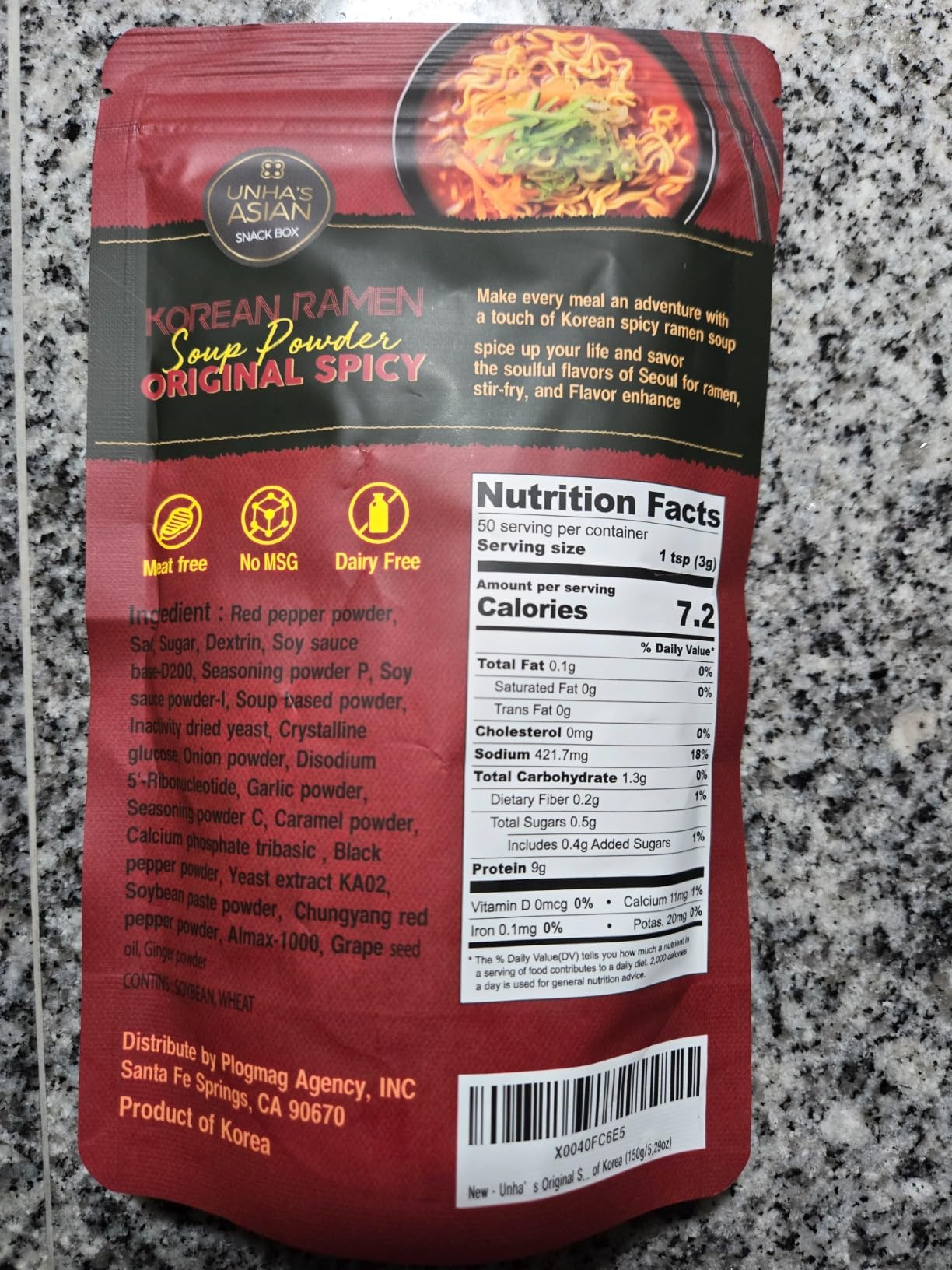 Amazon.com : Korean Flavor Ramen Seasoning, Original Spicy Flavor ...