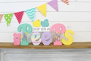 Amazon.com: Wood Creations - Chillin' With My Peeps Word Kit - DIY ...