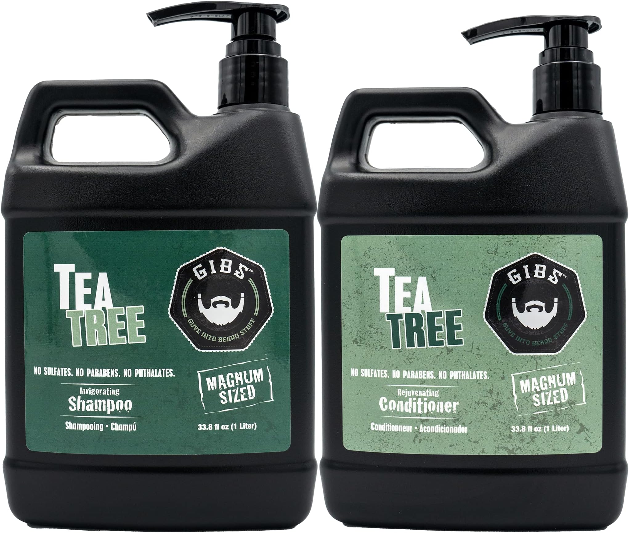 Amazon.com: GIBS Tea Tree Liter Set - Shampoo and Conditioner : Beauty ...