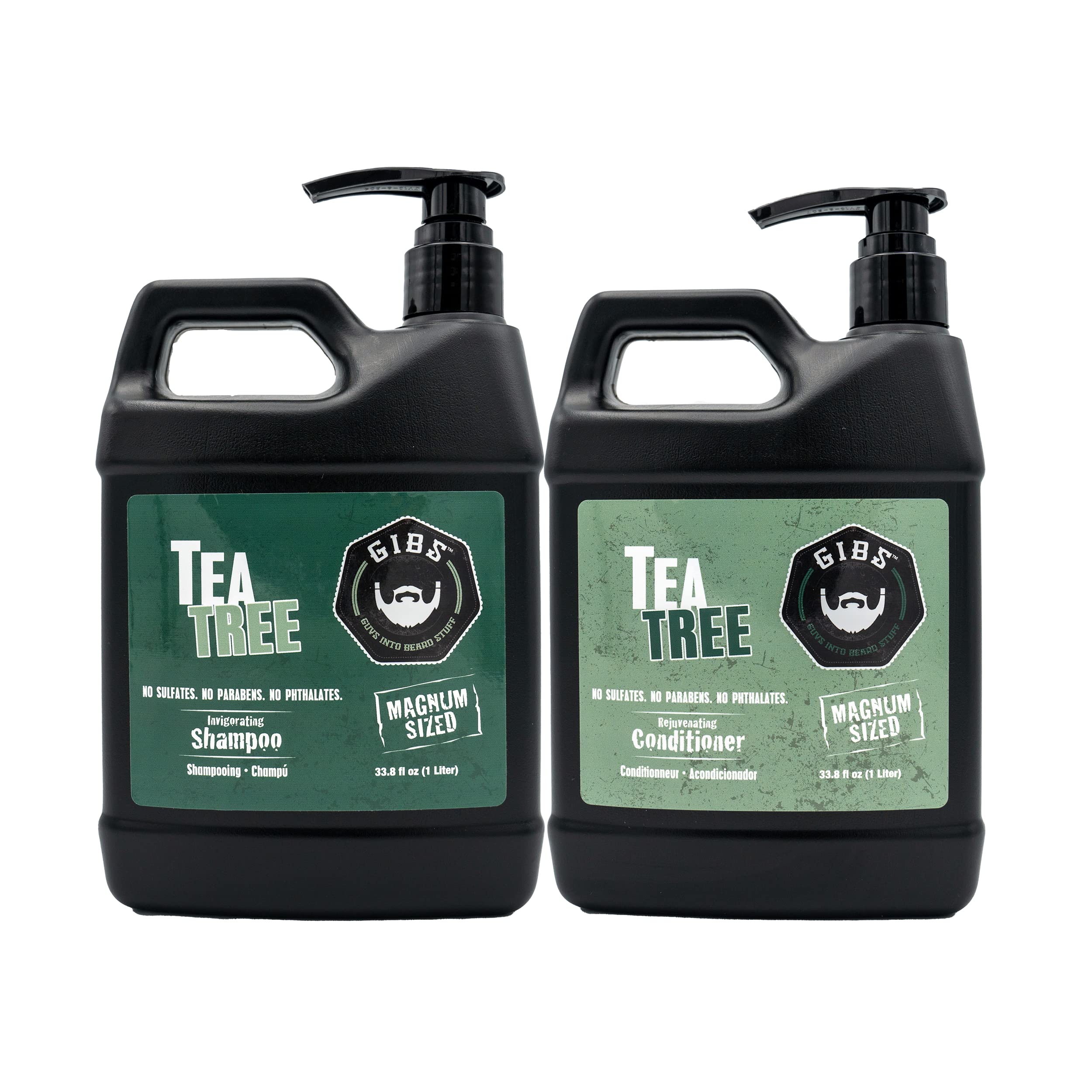 Amazon.com: GIBS Tea Tree Liter Set - Shampoo and Conditioner : Beauty ...
