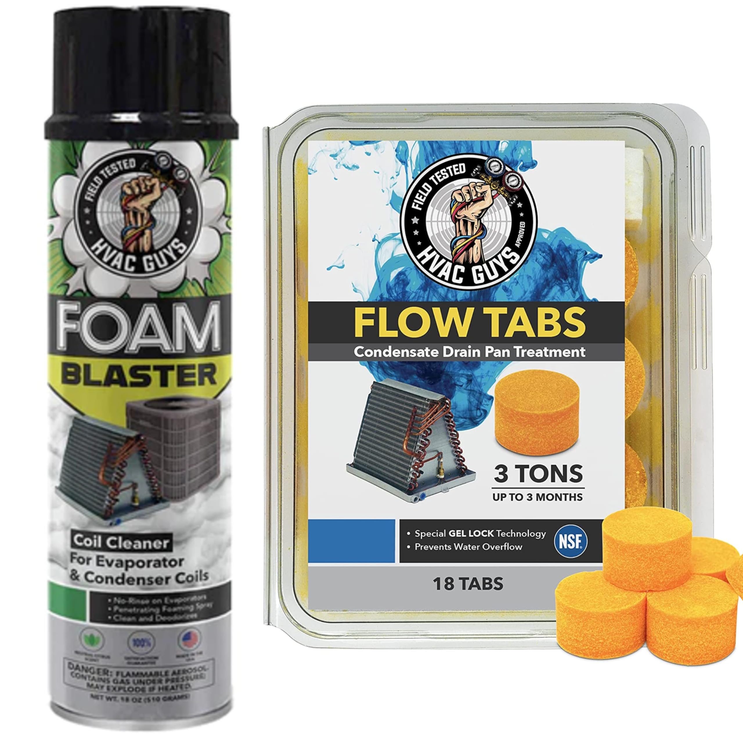 Amazon.com: Leak Saver HVAC GUYS Foam Blaster AC Coil Cleaner Foam ...