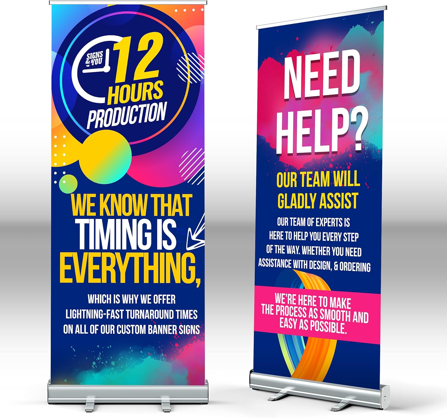 Amazon.com: Custom Retractable Banner Stand, 33x81" READY IN 24HRS ...