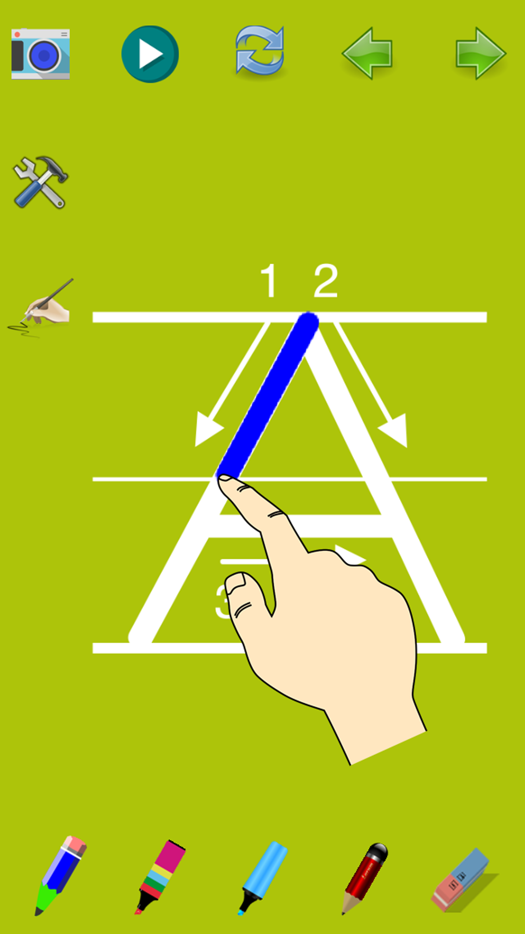 School Fonts Handwriting Styles Wizard - Trace Letters, Capital ...