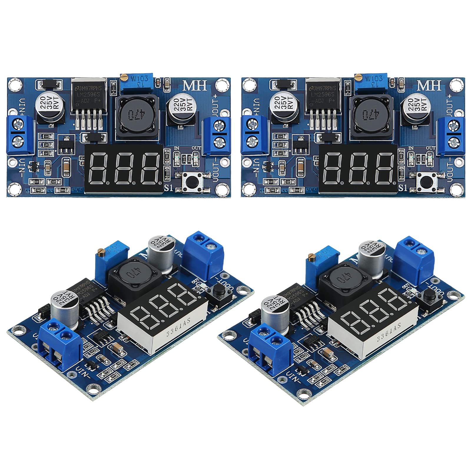 Buy 4pcs DC Step Down Converter DC-DC Converter Buck Converter LM2596S ...