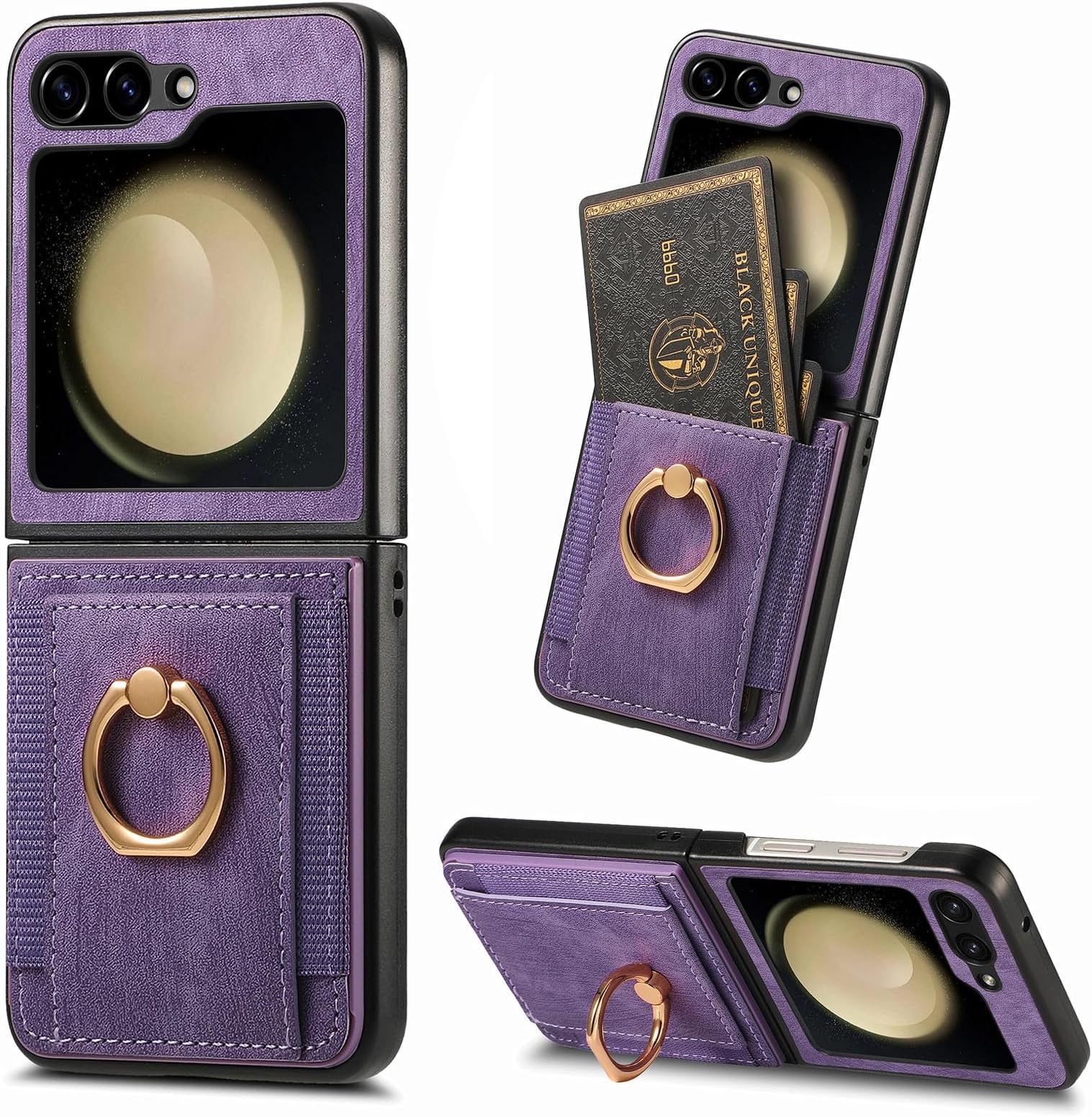 Amazon.com: for Samsung Galaxy Z Flip 6 with Card Holder,Wallet Phone ...