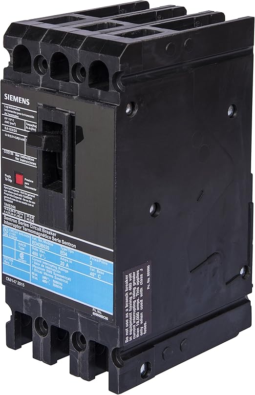 Siemens ED43B125 Circuit Breaker, Type ED4, 125 Amp, 3 Pole - Amazon.com