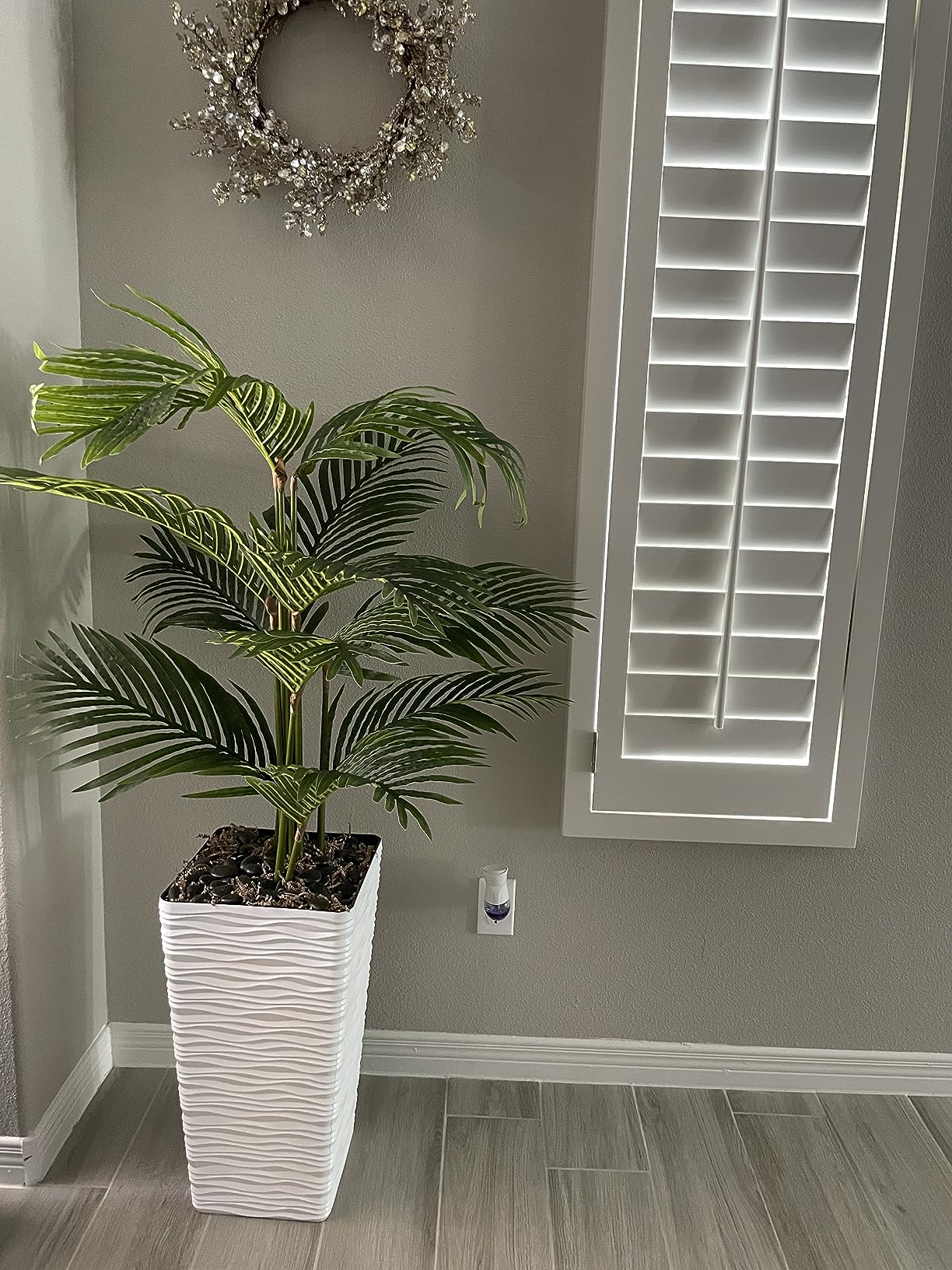 $13/mo - Finance VIAGDO Artificial Areca Palm Tree 4ft Tall Fake Palm ...