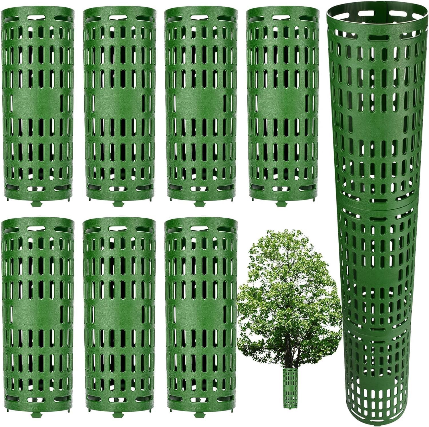 LZMDISU Tree Trunk Protector Guard - 7 Pack Heavy Duty Expandable Tree ...
