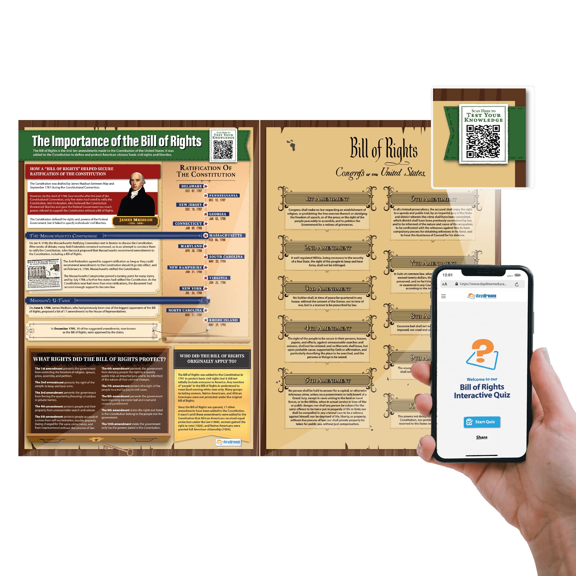 Amazon.com: Daydream Education Bill of Rights Posters - Set of 2 ...