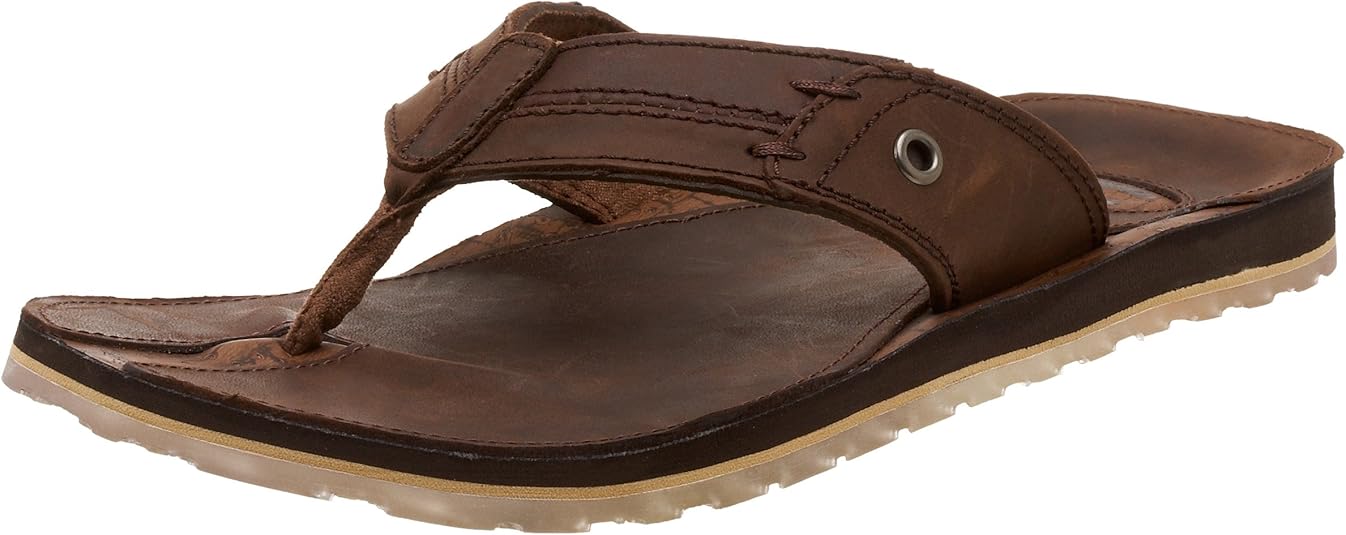 Amazon.com | Rocket Dog Men's Edgar Flip Flop,Dark Brown,8 M | Sandals