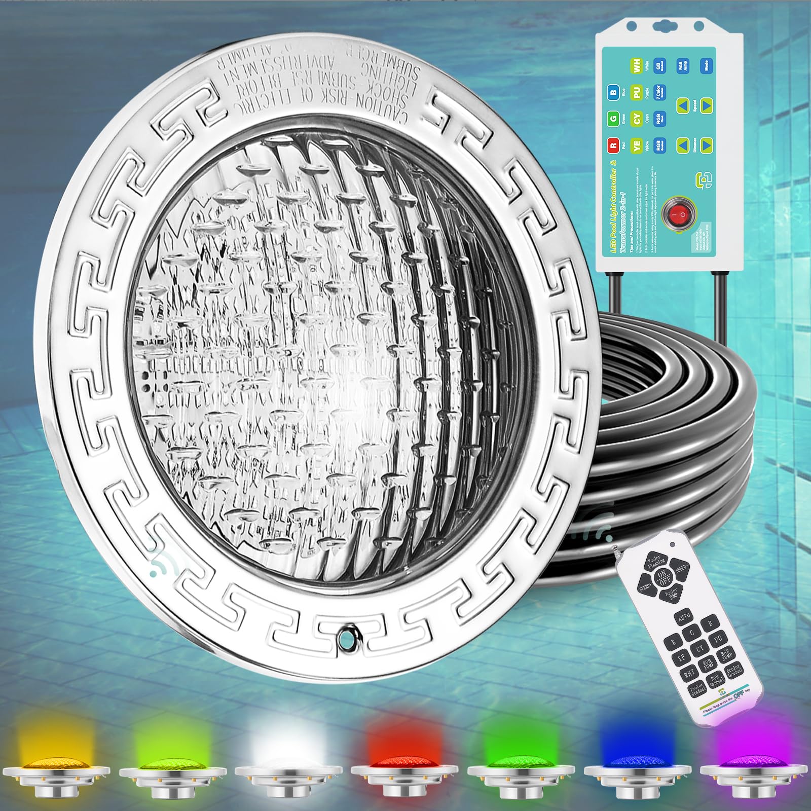 Amazon.com : Spolehli 12v LED Pool Lights for Inground Pool, 54W 10 ...