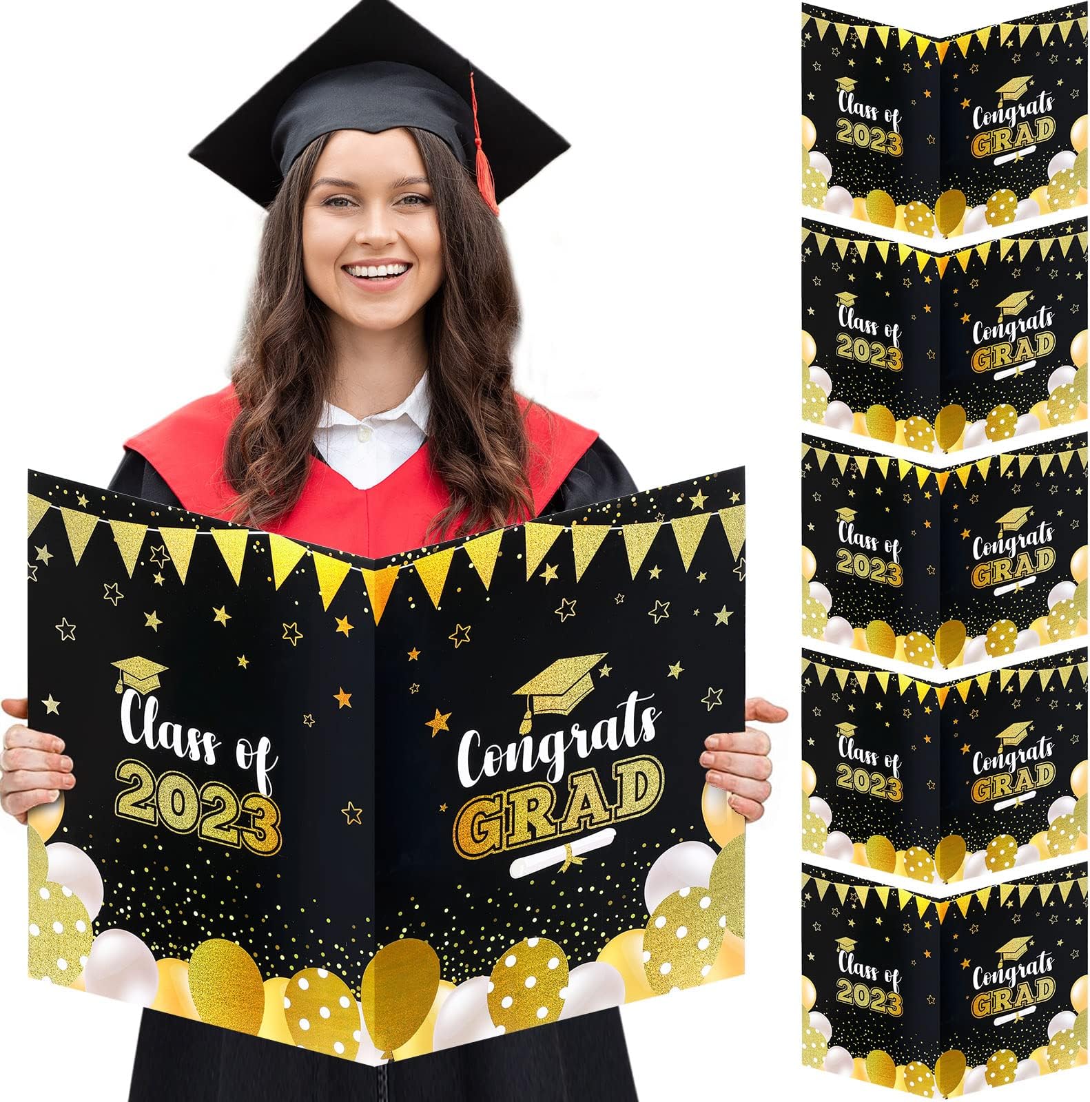 Amazon.com: Eaasty 6 Pieces Graduation Decorations Graduation Party ...