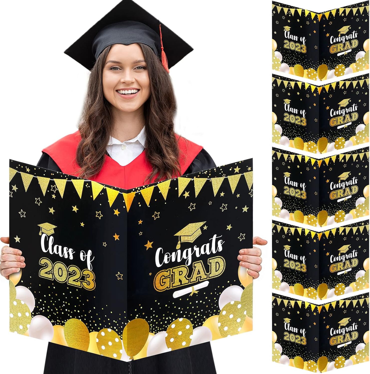 Amazon.com: Eaasty 6 Pieces Graduation Decorations Graduation Party ...